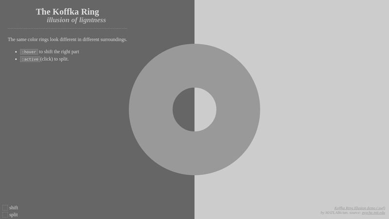 [illusion] The Koffka Ring by CSS