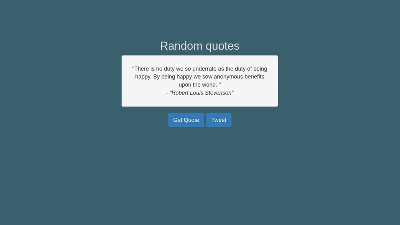 FCC: Build a Random Quote Machine