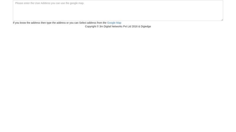 Google Maps Address Selector