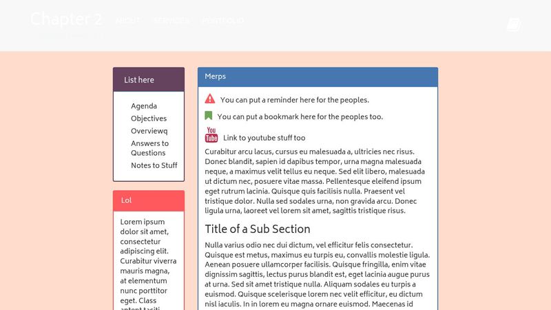 dynamic website template