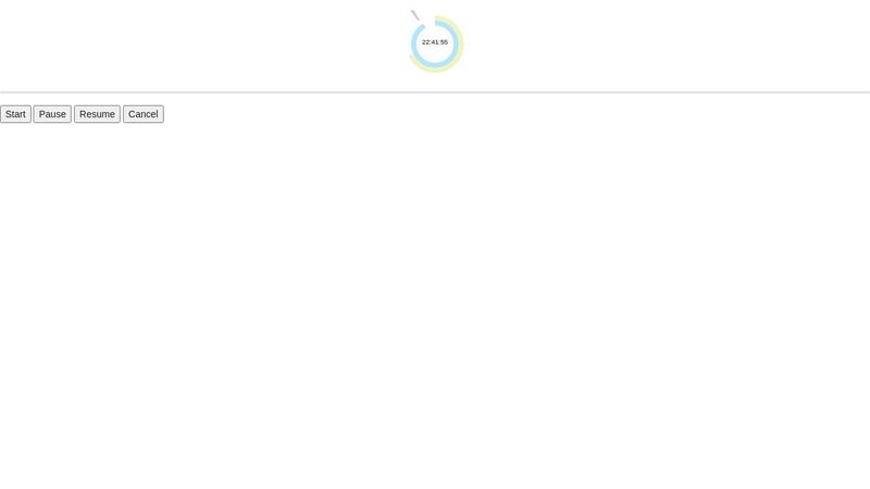 D3.js circular timer - clock example