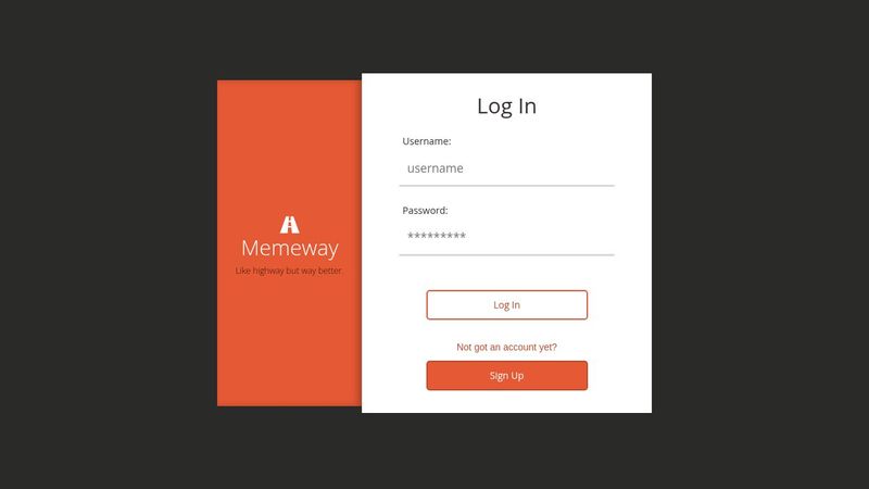 Log In Concept