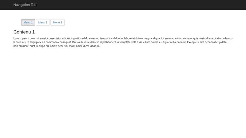 MENU ONGLET TAB JQUERY TUTO