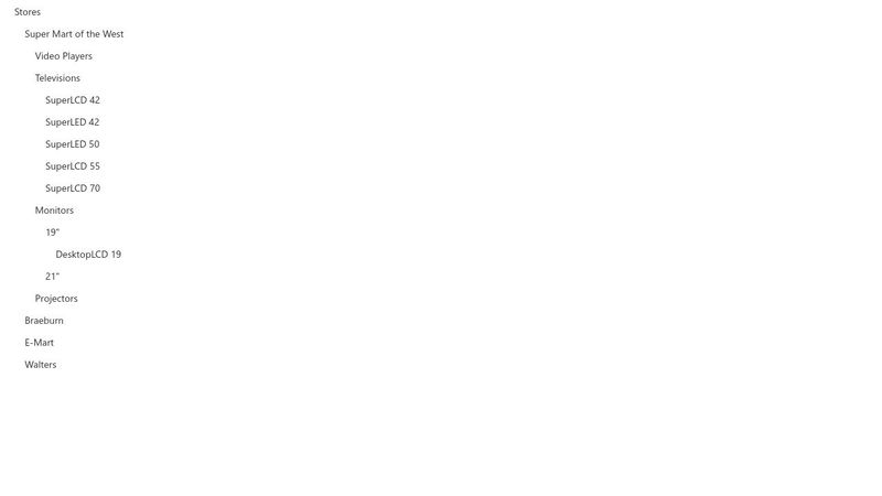 Hierarchical Data Structure - DevExtreme jQuery Tree View