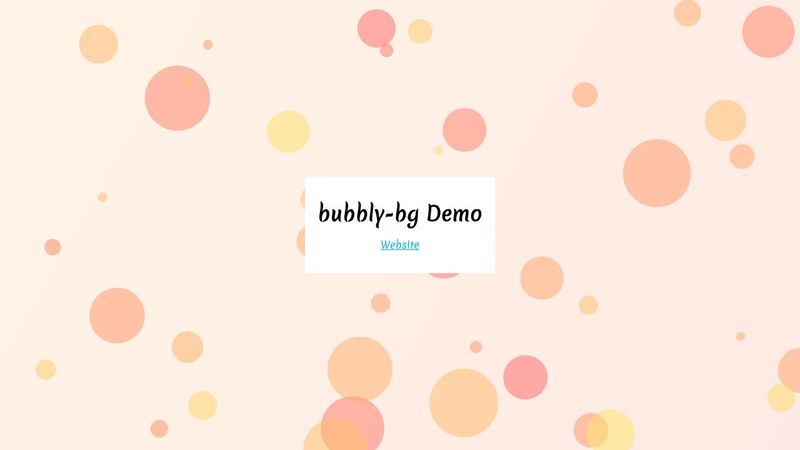 bubbly-bg.js Demo
