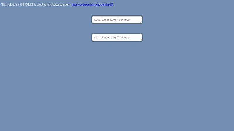 Textarea auto-expand
