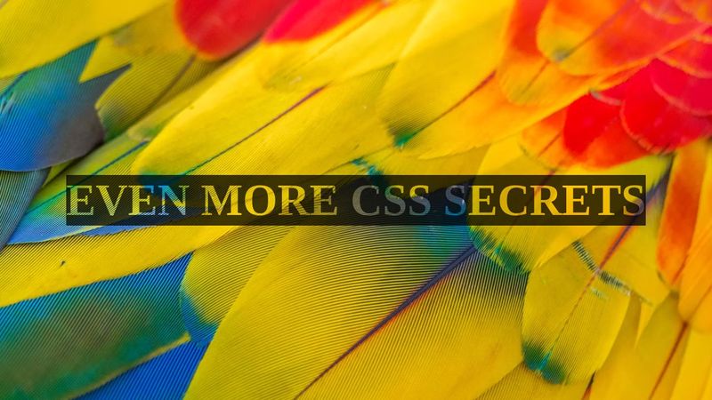 CSS SECRETS #1