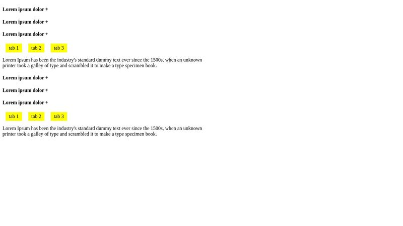 Javascript Accordion