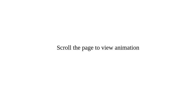 Page scroll JS animation