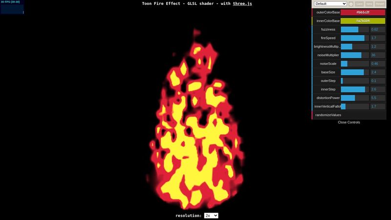 [WebGL] Toon Fire Effect