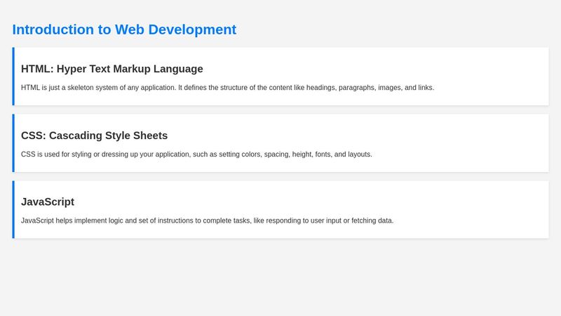 Introduction to HTML