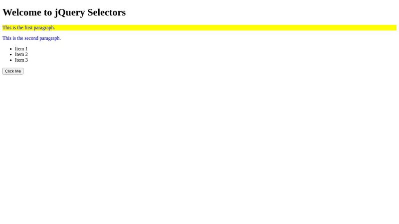 jQuery Selectors