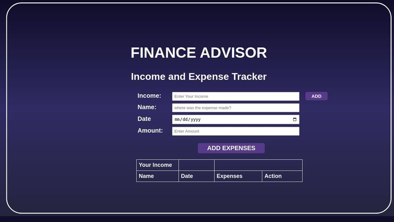 Expense tracker
