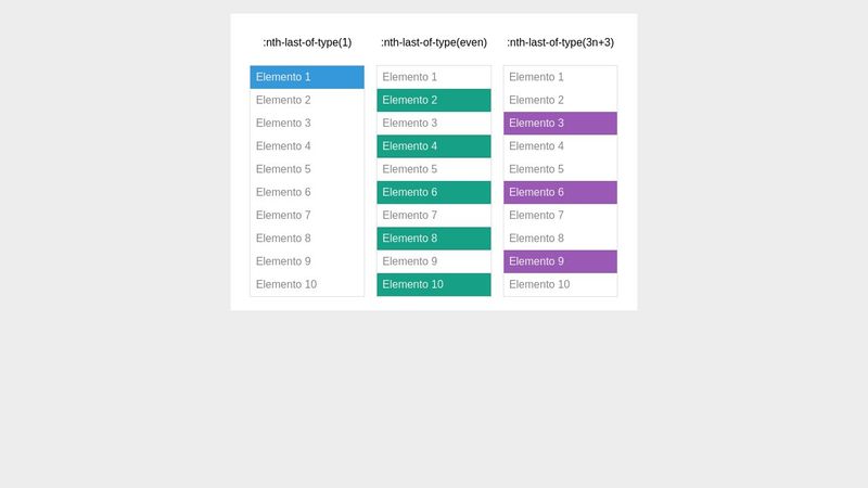 CSS :nth-of-type - Example 1