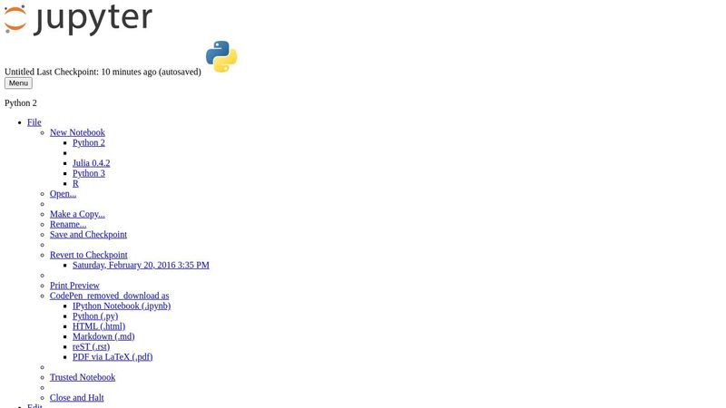 Jupyter-notebook icon tester