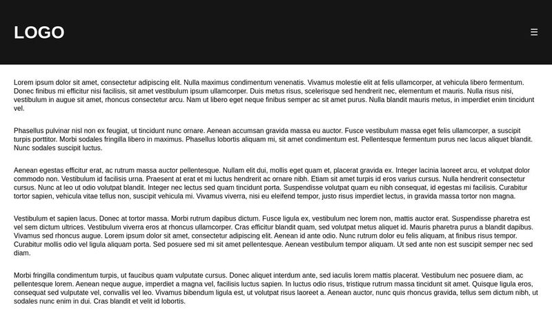 On Scroll - Shrinking Header