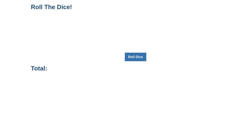 Dice Roll - Vanilla js
