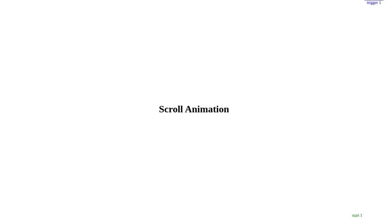 onScroll Animation