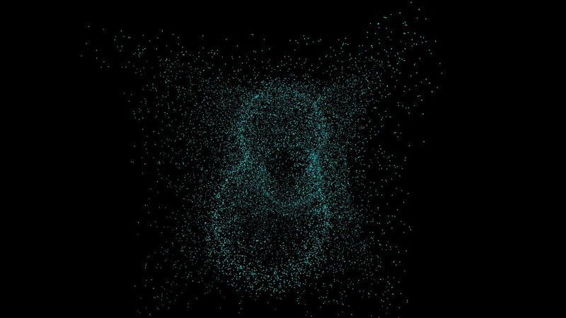 3d Blob Modelled With Particles Threejs