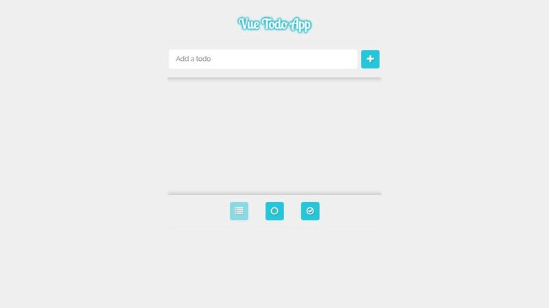 Vue and Vuex, localStorage Todo App