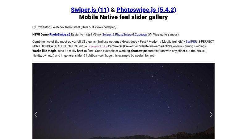 Slider and Lightbox :: slider (swiper.js 11) & Lightbox gallery ...