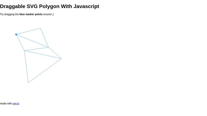 Draggable SVG Polygon With Javascript