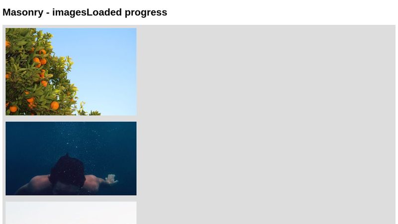 Masonry - imagesLoaded progress