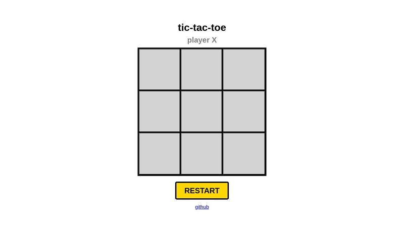 TIC TAC TOE – pure HTML, CSS & JS