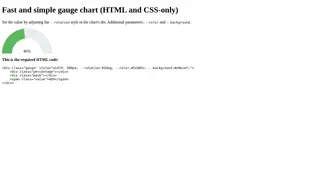 Gauge chart with css only