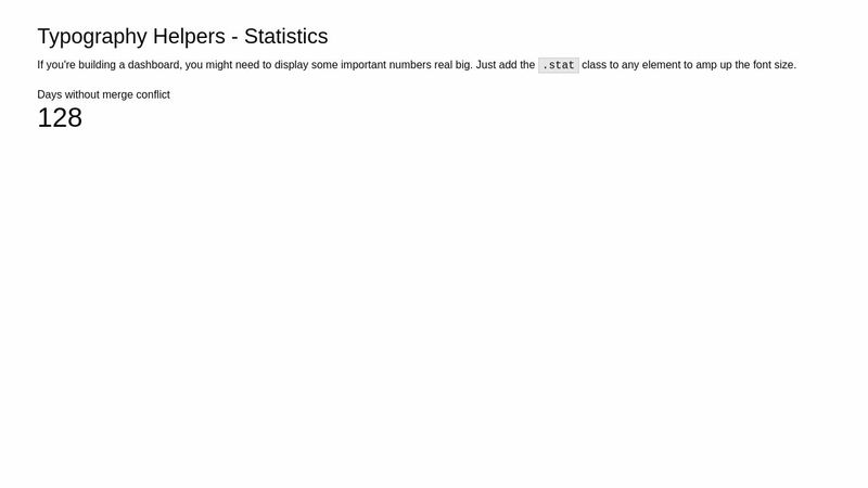 Foundation Typography Helpers Statistics Cssflex Example