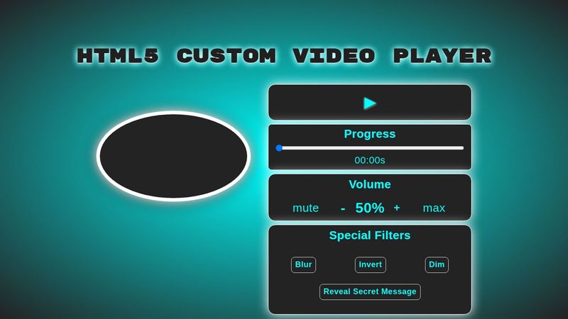 HTML5 Custom Video Player