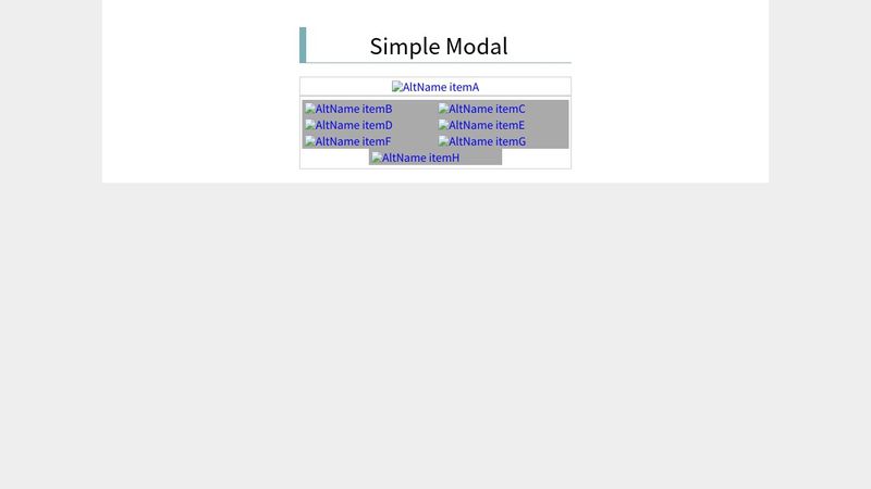 Simple Modal Gallery