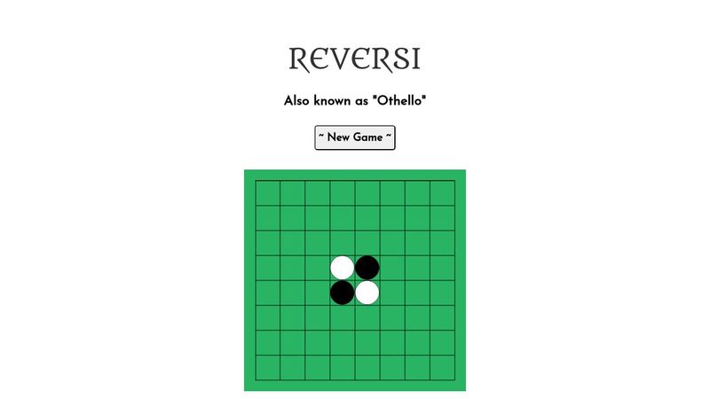Simple Reversi Game