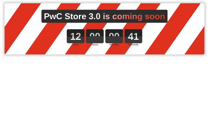 Flip-countdown Store (HTML, CSS, JS)