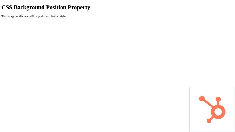 CSS Background Position Property Keyword Example