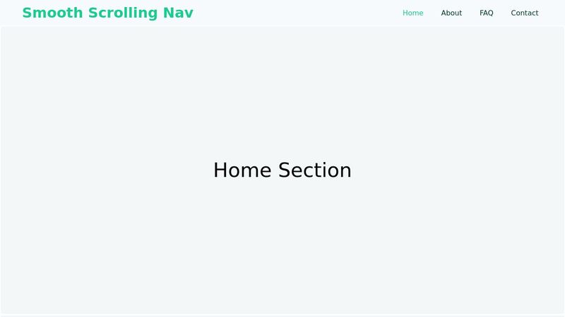 Smooth Scrolling Navigation Menu (Native javascrpt)