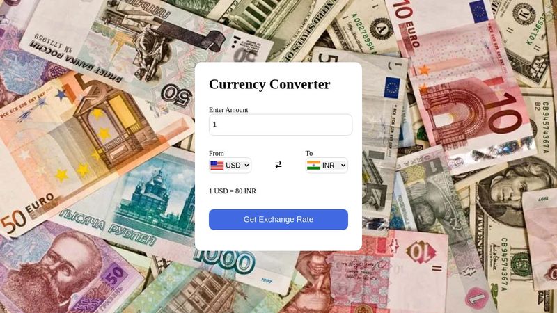 Currency Converter with JavaScript Fetch API