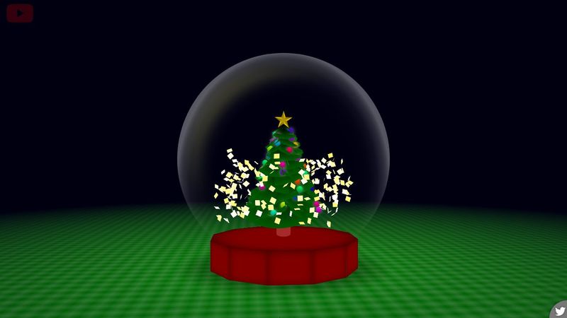 snow globe christmas tree