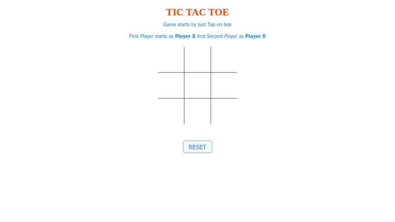 Tic Tac Toe Game