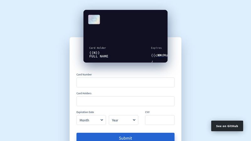 vue.js credit card app