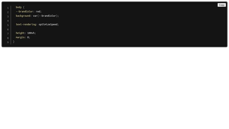 Web Component for a Code Block