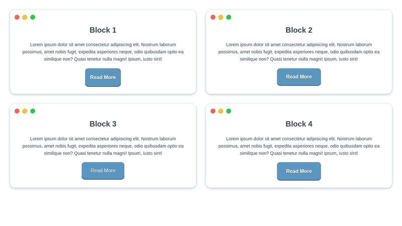 Responsive CSS Grid Cards & Buttons