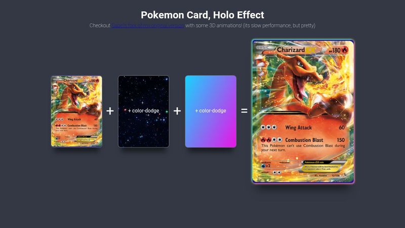 Pokemon Card Holo Effect