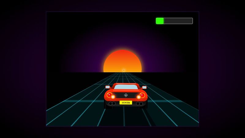 design a car racing html and css