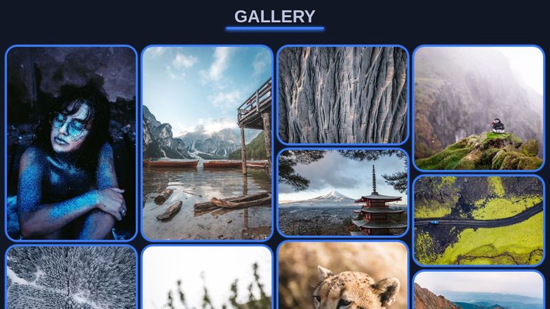 Responsive photo gallery