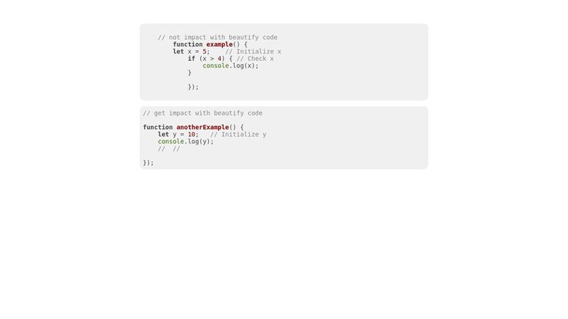Beautify Syntax highlight.js
