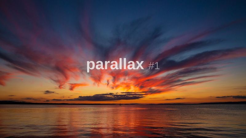Pure CSS Parallax Scroll