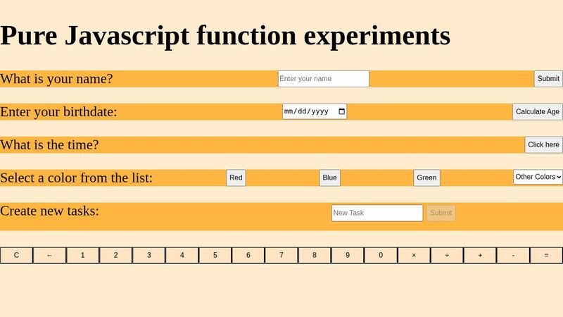JS Experiments