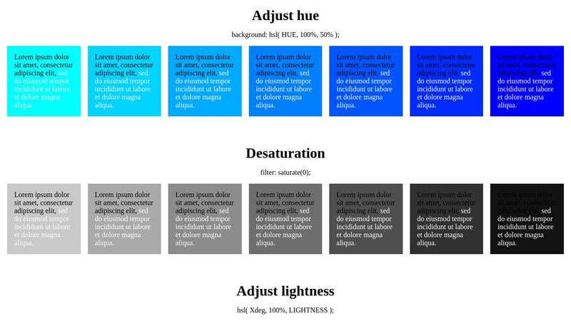 Create versatile colors