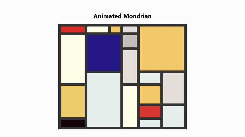 Mondrian animated with animate-css-grid library